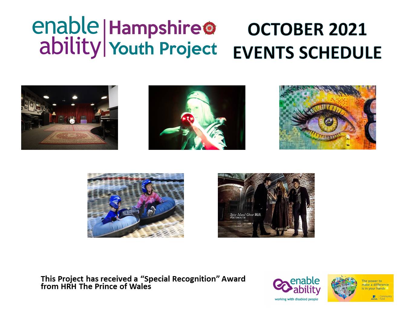 Hampshire Youth Project October Programme - Enable Ability